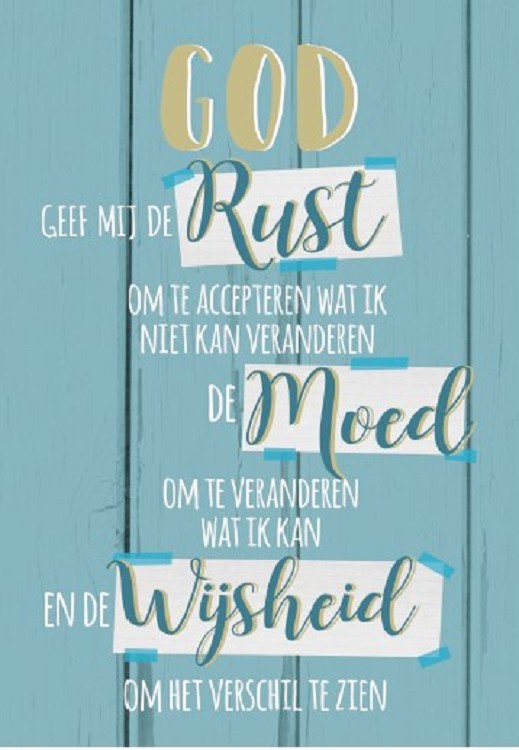 Wandbord - God geef mij de rust - 8717185065305 Wandbord - God geef mij de rust - 8717185065305