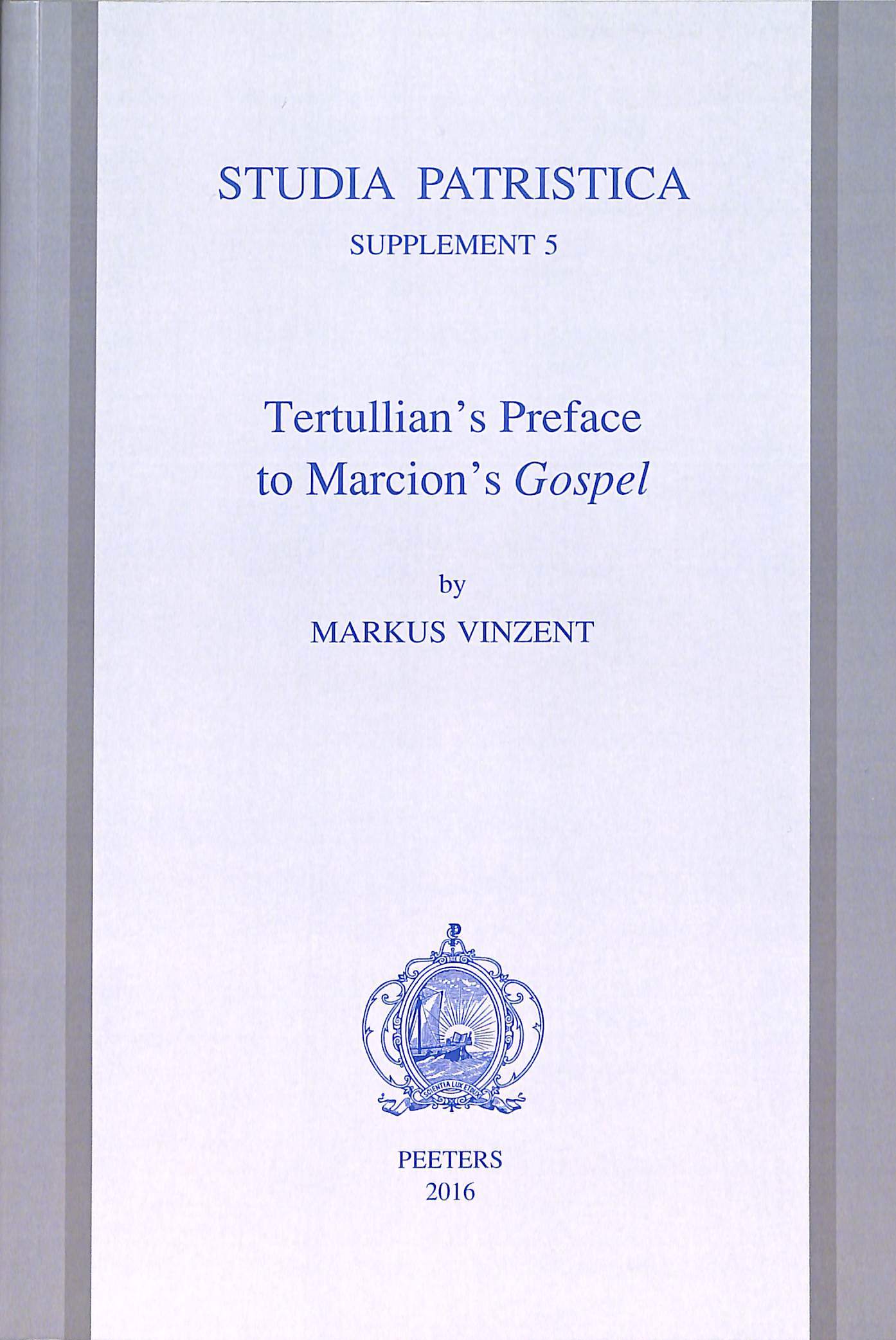 Tertullian's Preface to Marcion's Gospel (2e hands) - 9789042933200-A