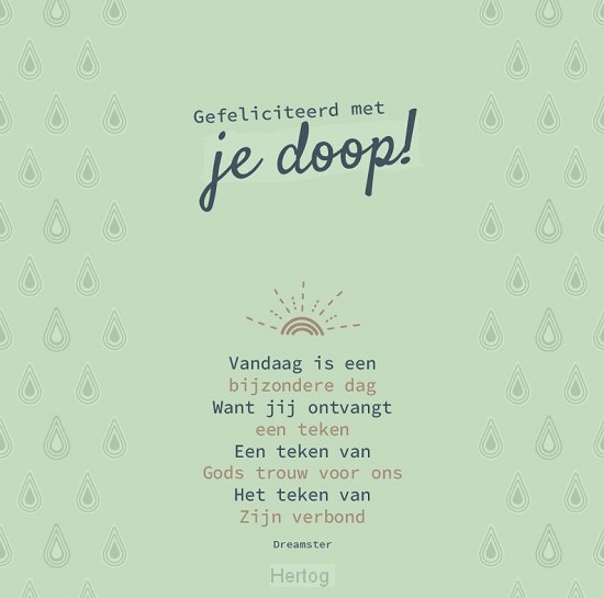 Gefeliciteerd met je doop! - kaart - 65502505