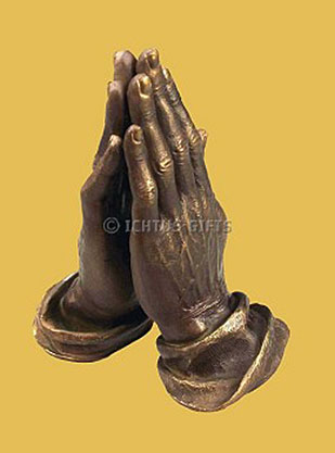 Beeld biddende handen Dürer - brons - 8717202554133